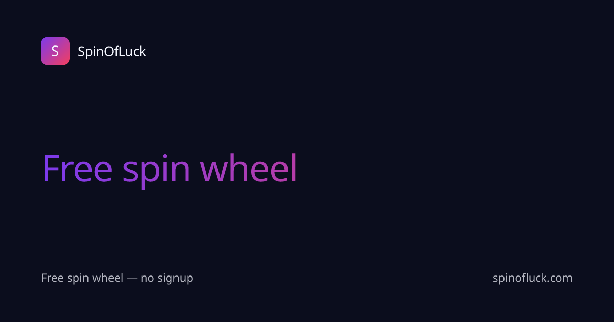 Raffle Winner Picker — Fair Live Prize Draw — SpinOfLuck